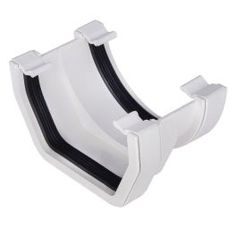 SWISH | GUTTERING | REVERSIBLE GUTTER ADAPTOR | HALF ROUND / SQUARE | WHITE