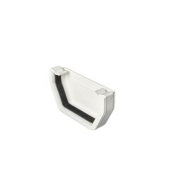 SWISH | GUTTERING | EXTERNAL STOP END | SQUARE | WHITE